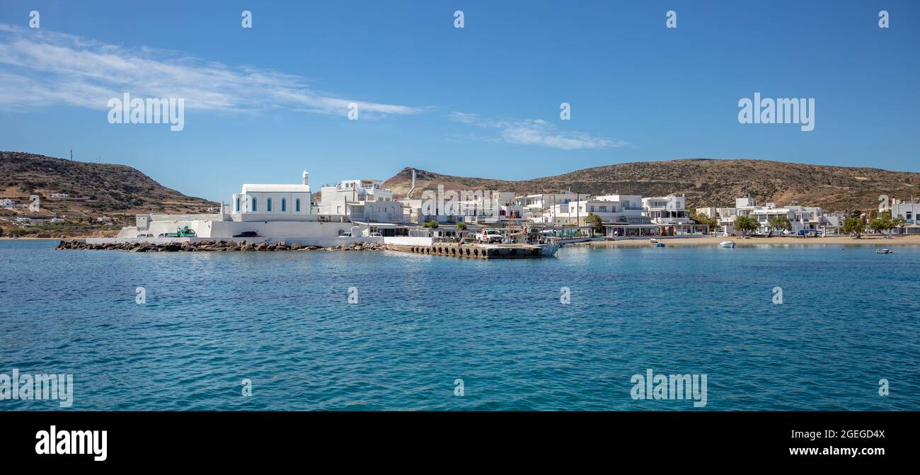 Greece, Milos island, Cyclades. May 18, 2021. Greece, Pollonia Cycladic ...