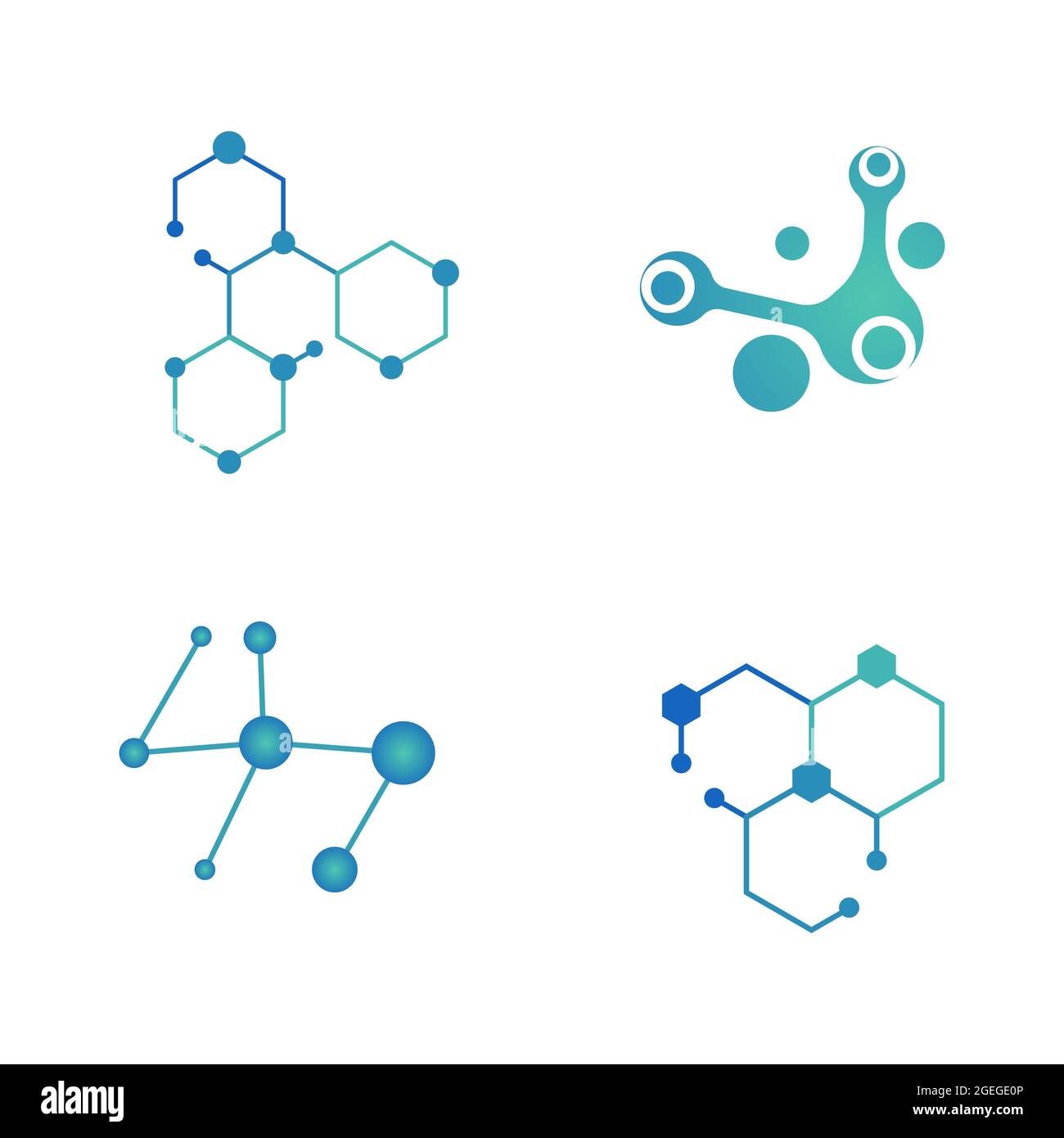 Molecule symbol logo template vector illustration design Stock Photo ...