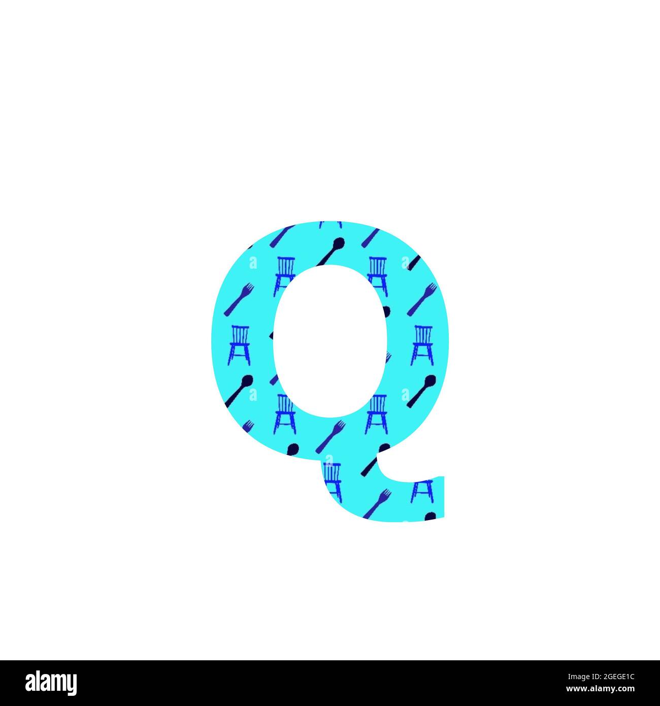 Letter q blue hi-res stock photography and images - Alamy