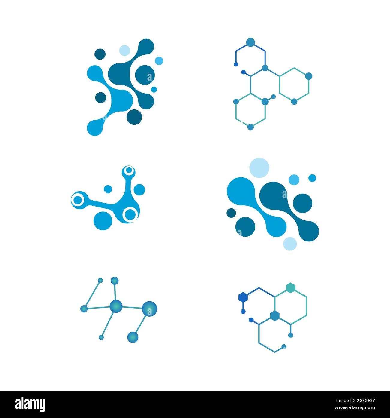 Molecule symbol logo template vector illustration design Stock Photo ...