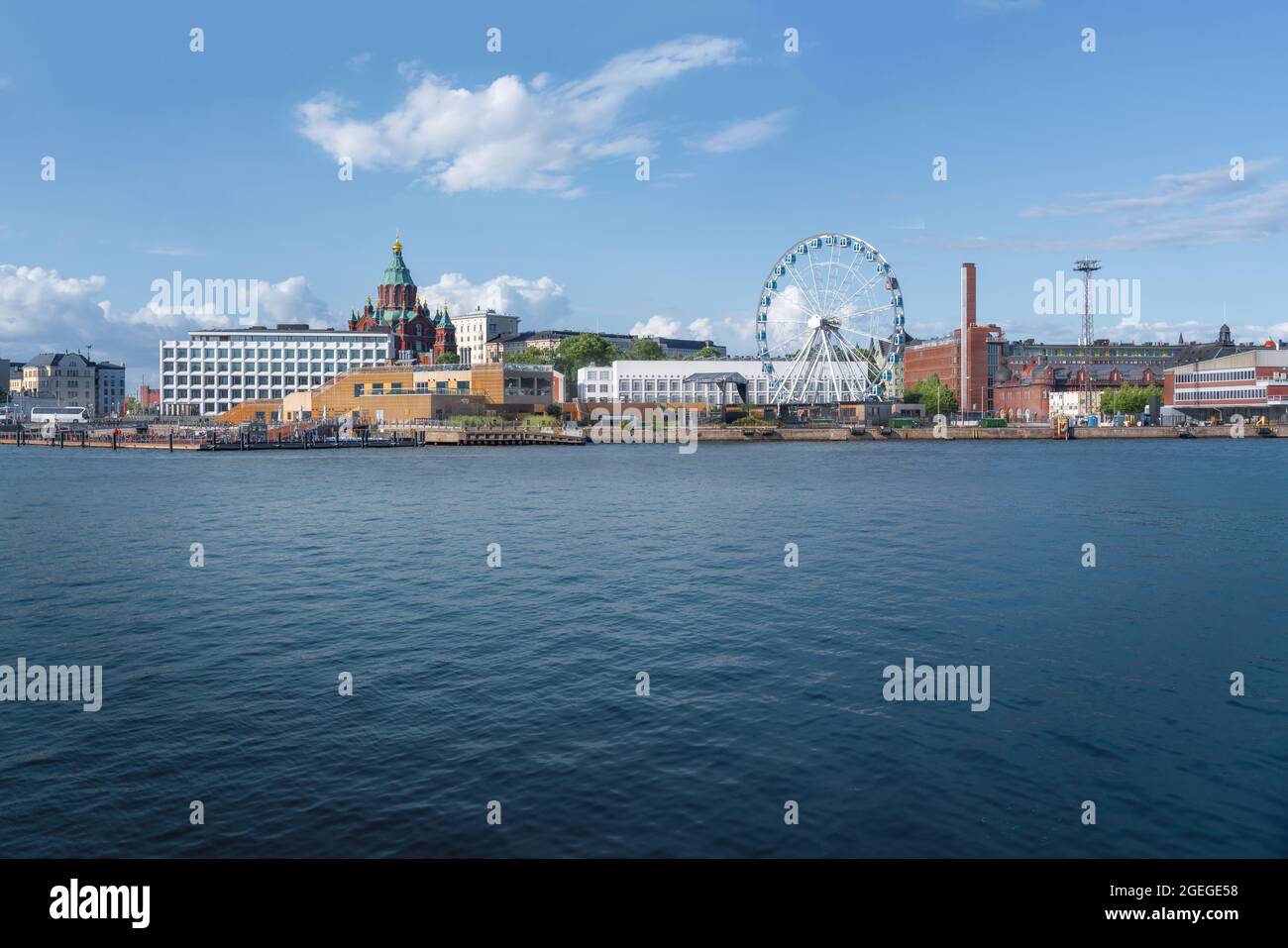 Helsinki skyline with Uspenski Cathedral - Helsinki, Finland Stock ...