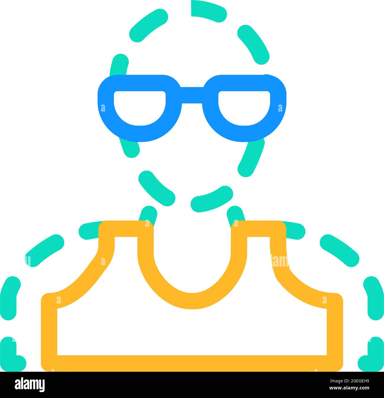 invisible fantasy character color icon vector illustration Stock Vector ...