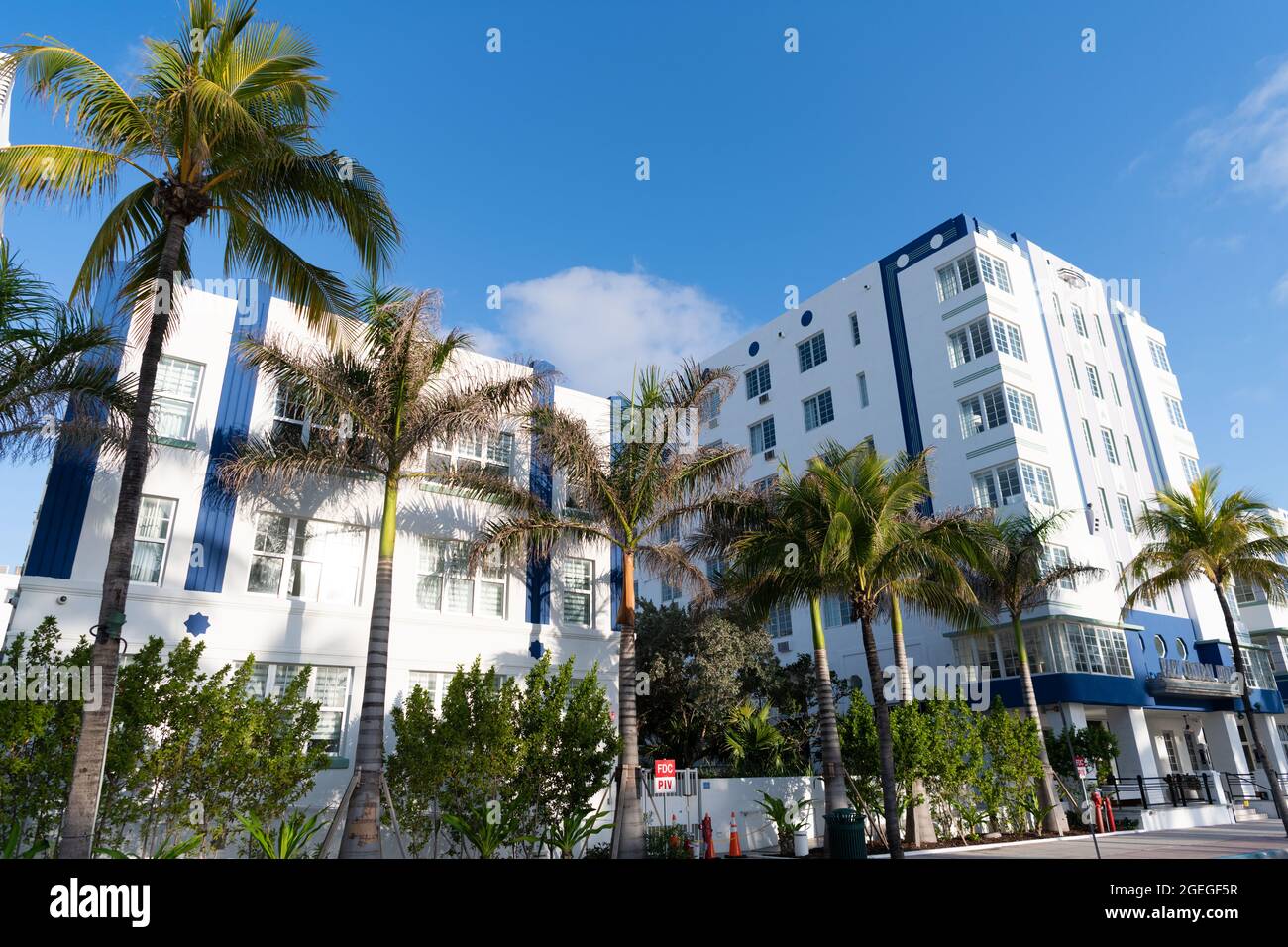 Miami, USA - April 15, 2021: Art-deco Heathcote Apartments on Ocean ...