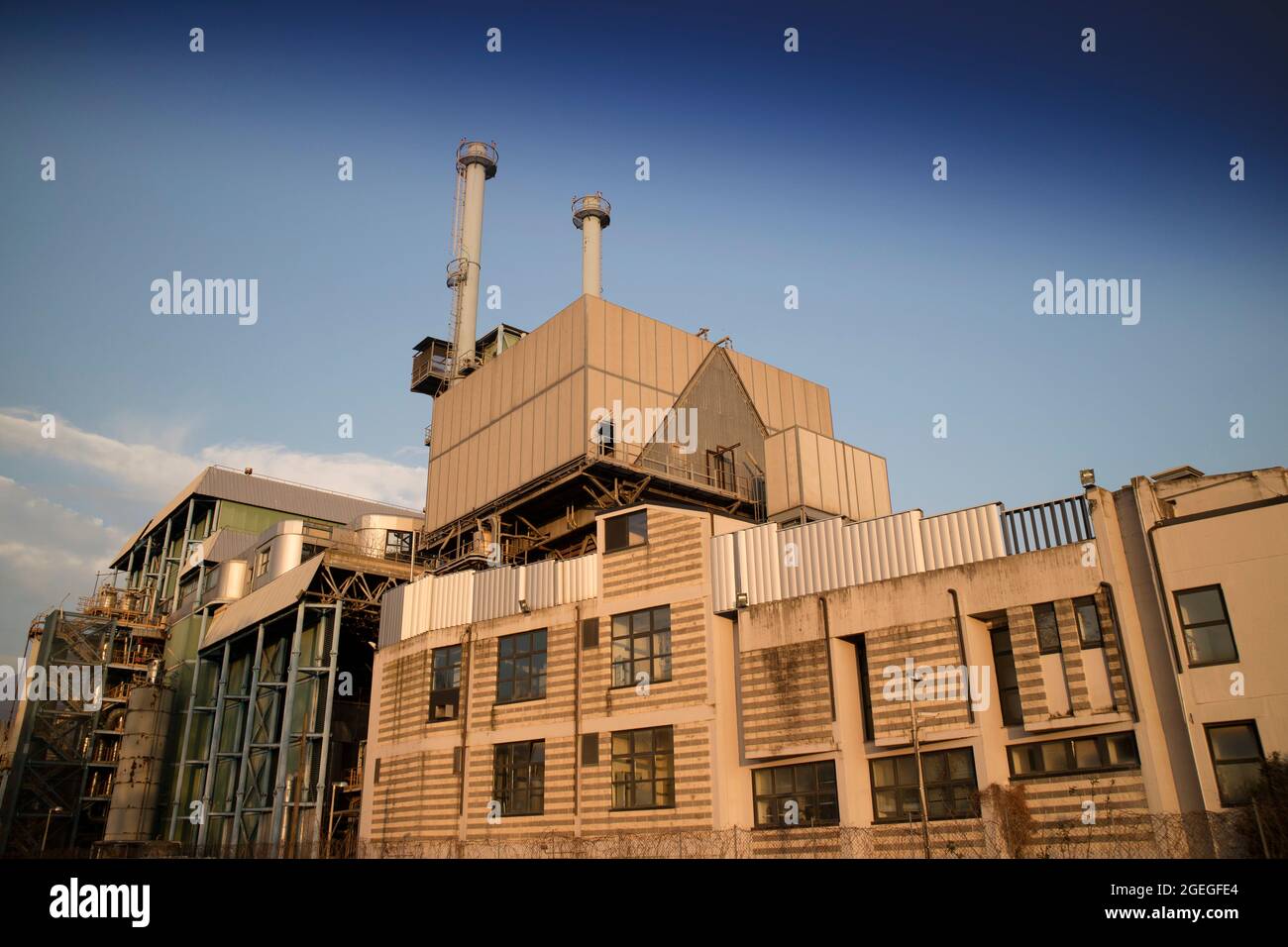 Industrial structure to burn waste of urban production Stock Photo - Alamy