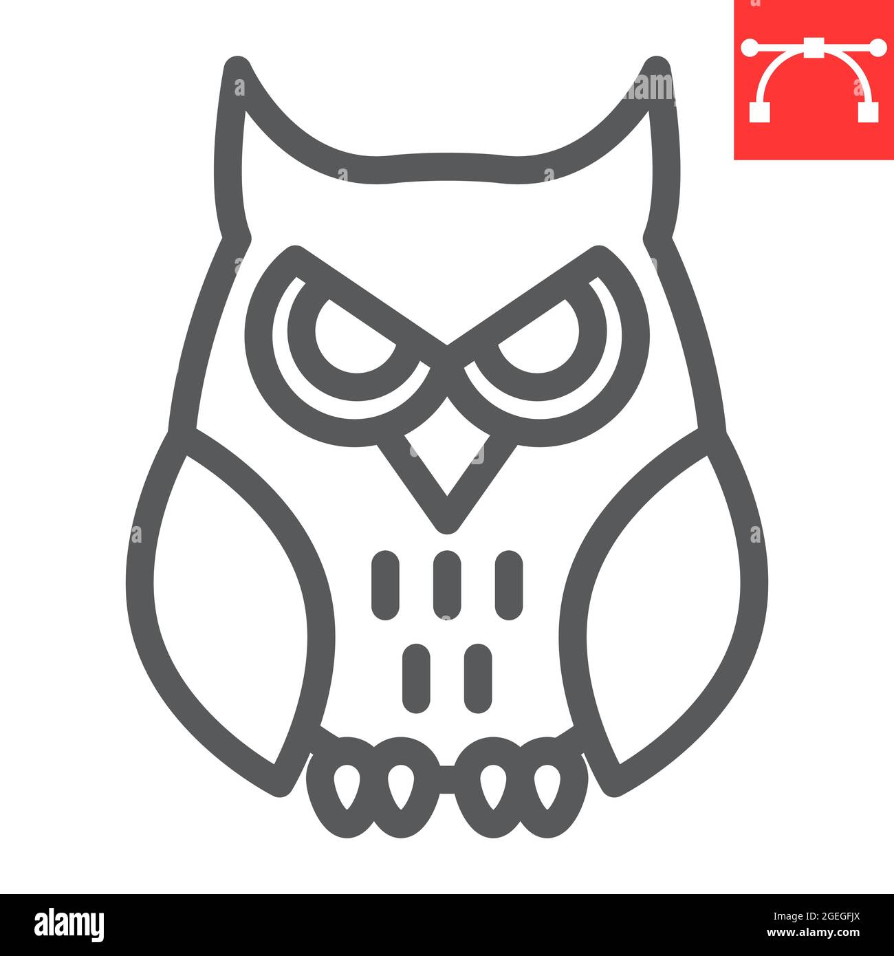 Halloween Owl Outline Clip Art