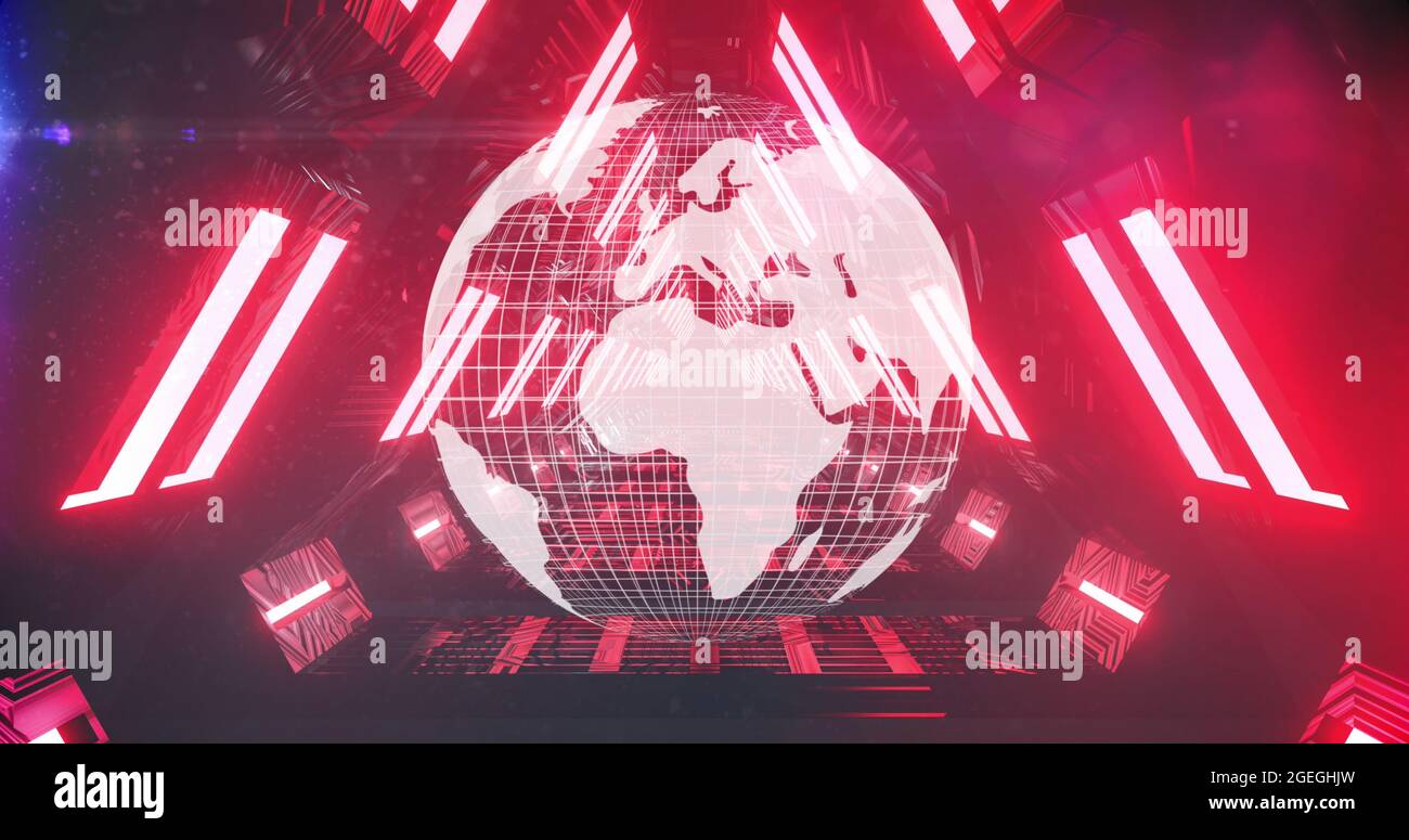 Qr code scanner over spinning hi-res stock photography and images - Alamy