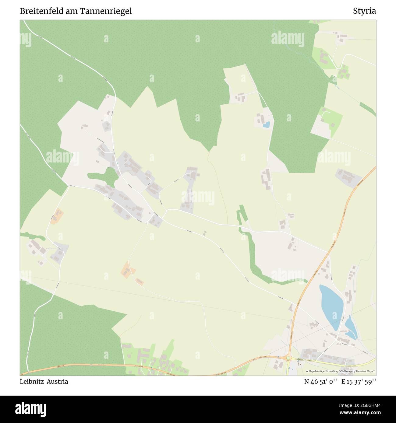 Breitenfeld am Tannenriegel, Leibnitz, Austria, Styria, N 46 51' 0'', E ...
