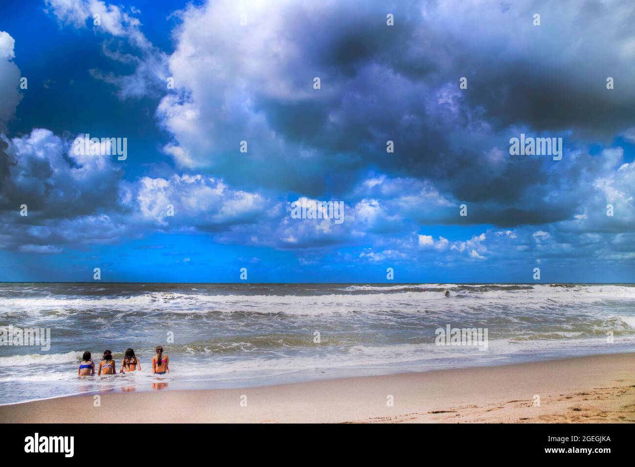 A summer day waiting for a bad storm coming Stock Photo - Alamy