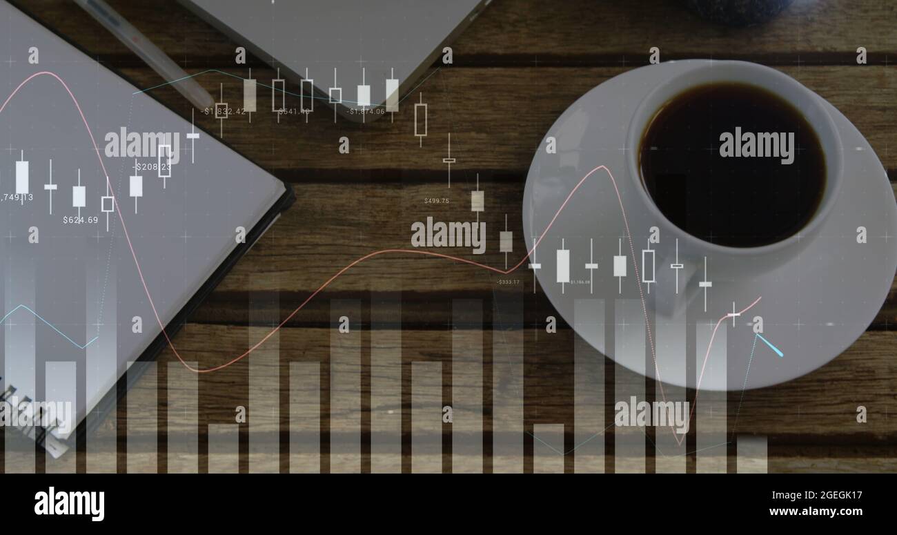 Work space and graphs 4k Stock Photo - Alamy