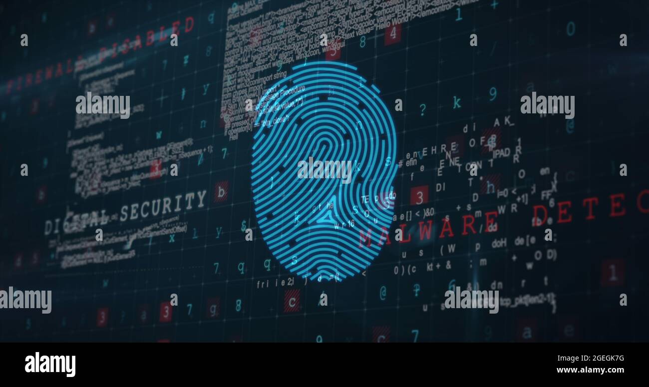 Bio metric fingerprint scanner and data processing against blue ...