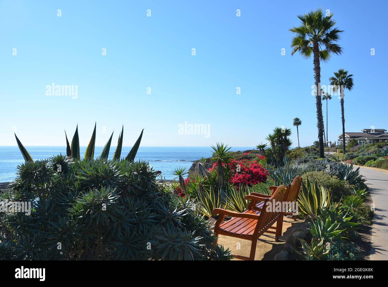 Scenic tropical landscape with sandy beaches overlooking the Pacific ...