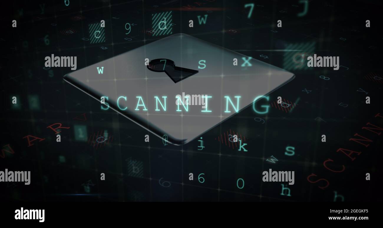 Breaking through the cyber security lock 4k Stock Photo - Alamy