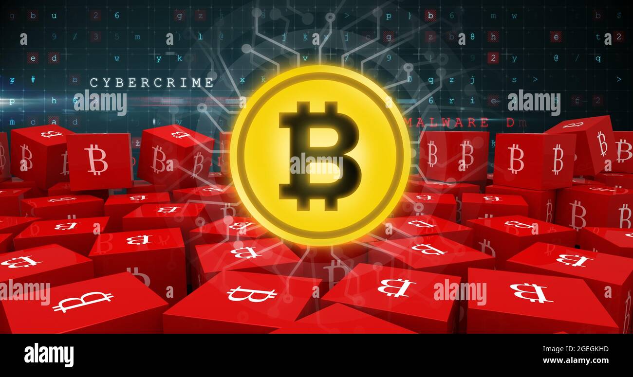 Bitcoin and its role in cyber security 4k Stock Photo - Alamy