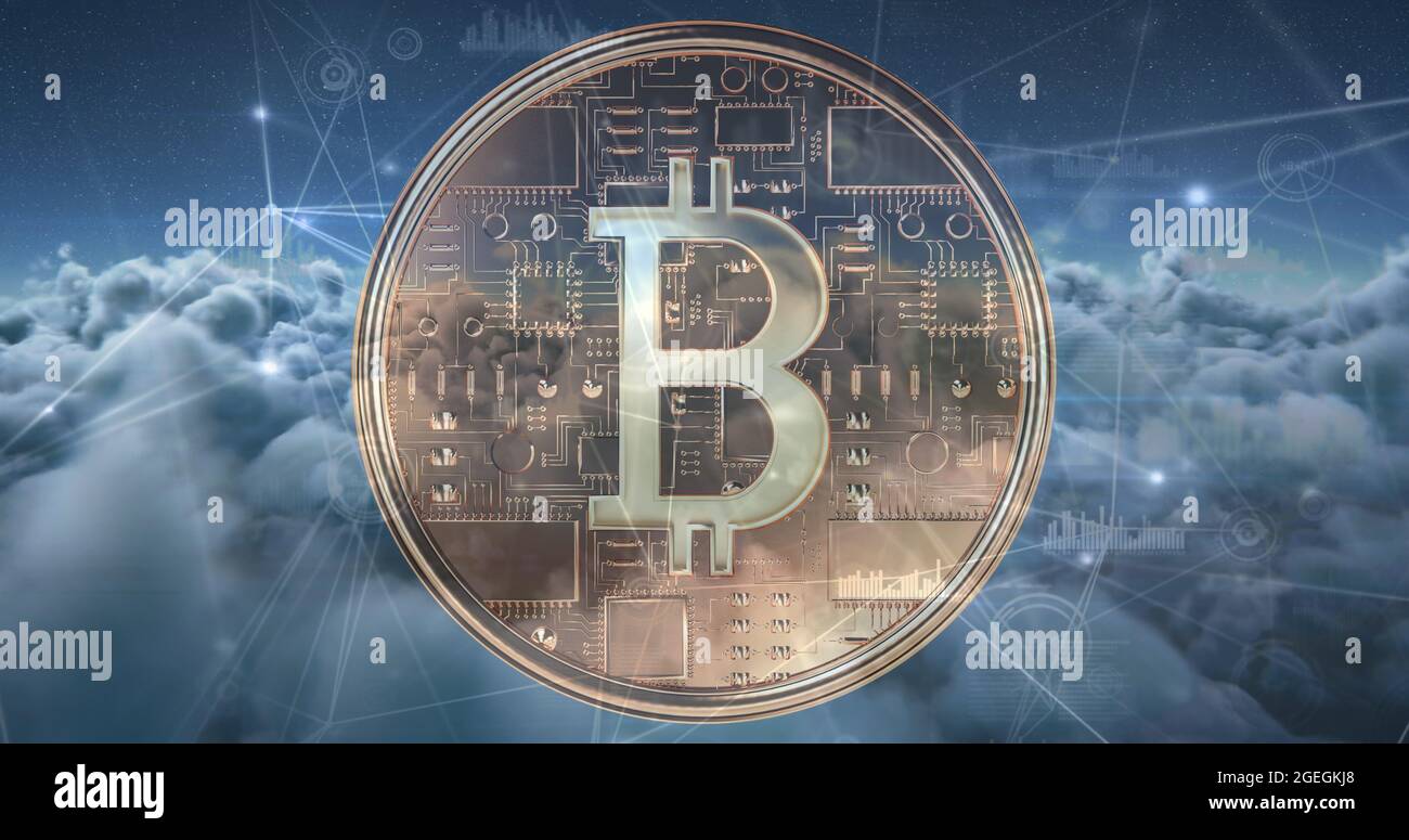 Bitcoin and the blockchain technology 4k Stock Photo - Alamy