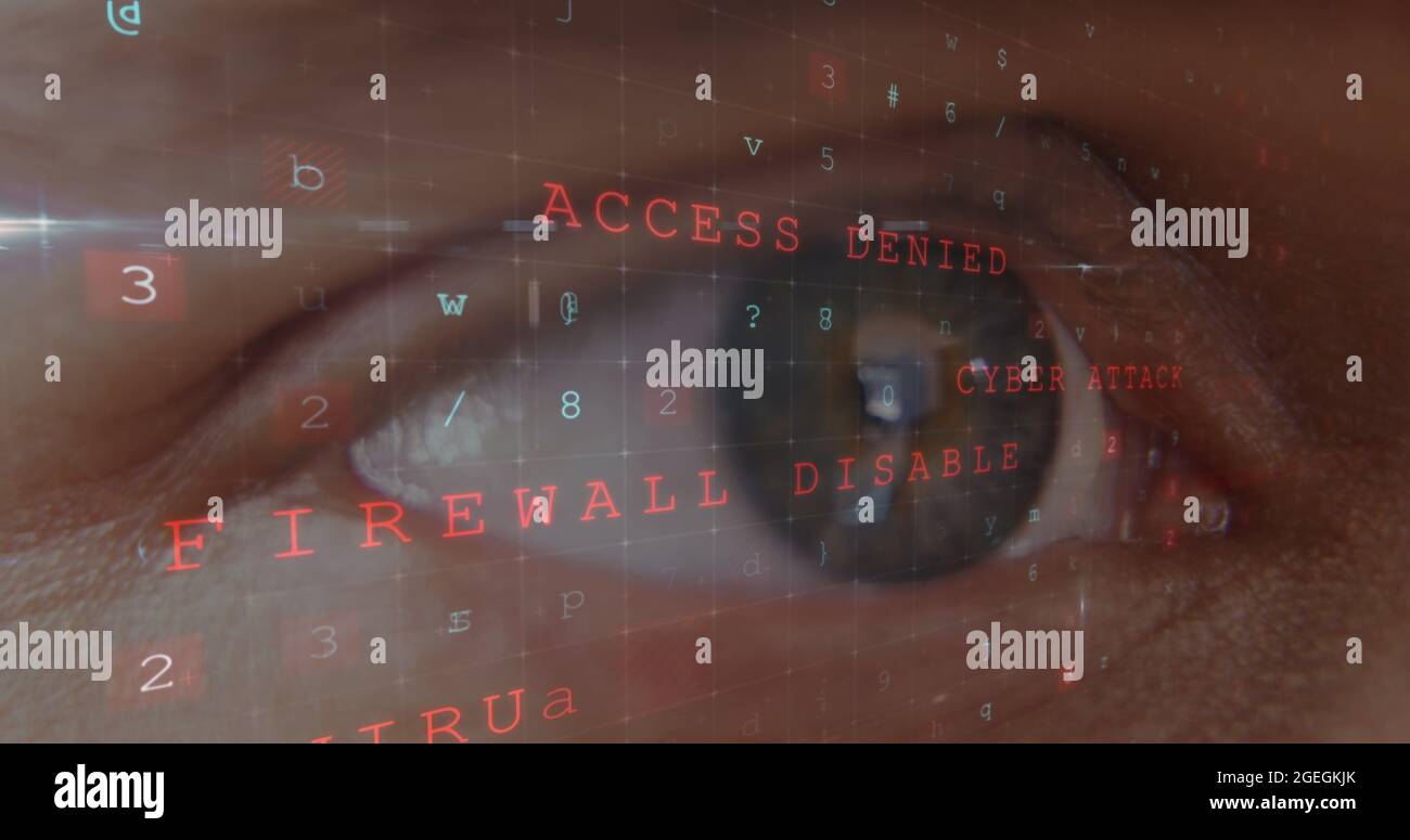In the eye of a hacker 4k Stock Photo - Alamy