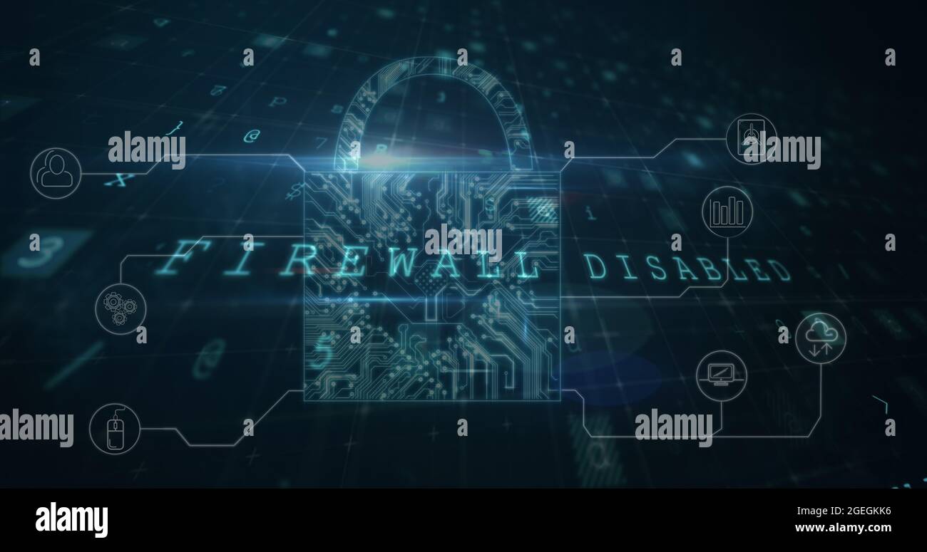 Infiltrating the cyber security lock 4k Stock Photo - Alamy