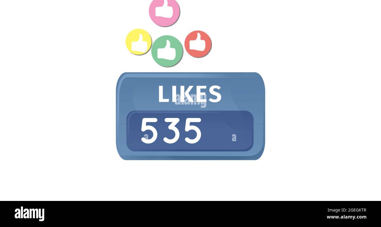 Like counter icon illustration Cut Out Stock Images & Pictures - Alamy