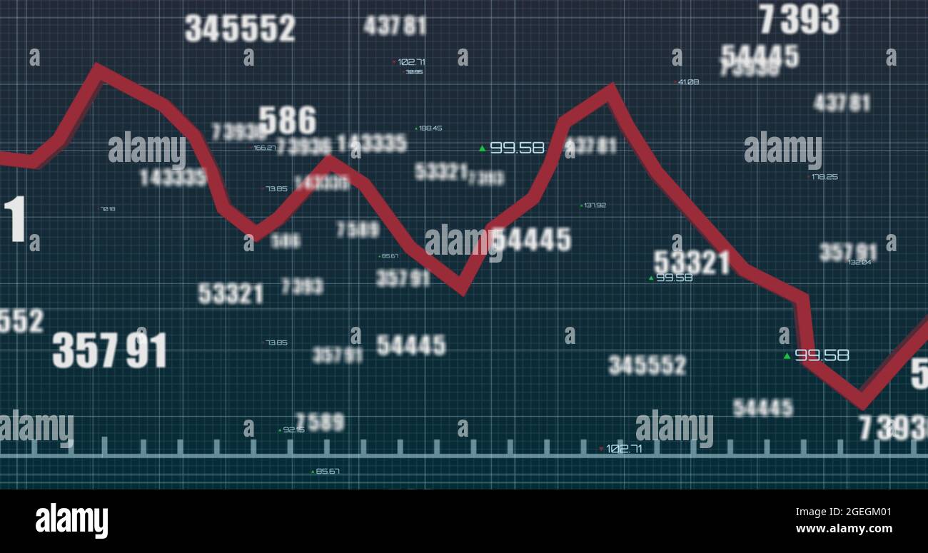 Financial line red hi-res stock photography and images - Alamy
