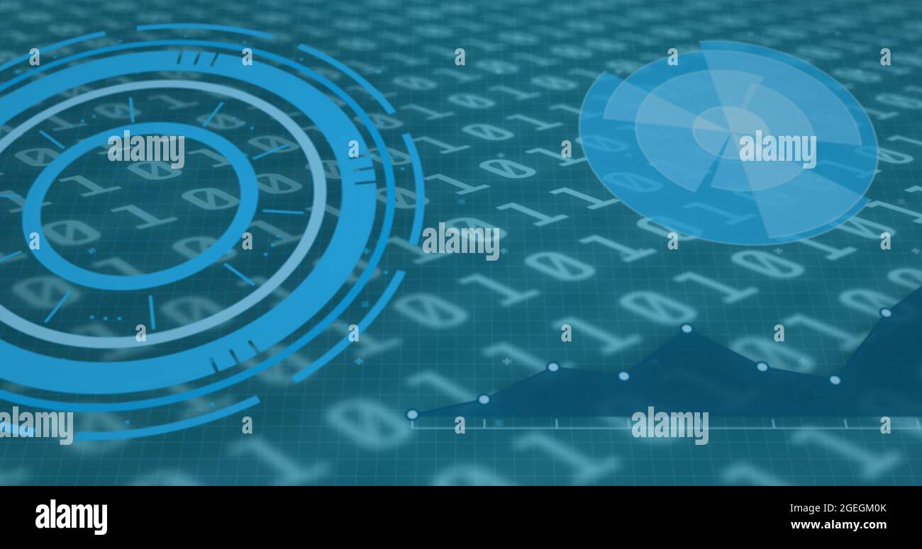 Image of scanning scopes over binar code Stock Photo - Alamy