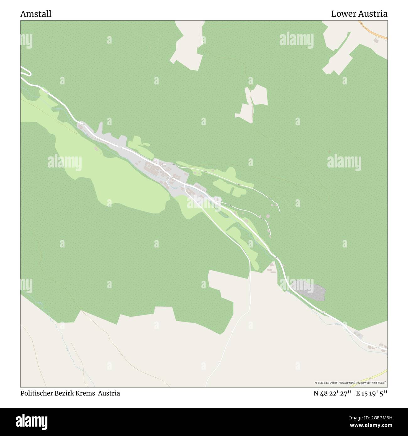Amstall, Politischer Bezirk Krems, Austria, Lower Austria, N 48 22' 27 ...