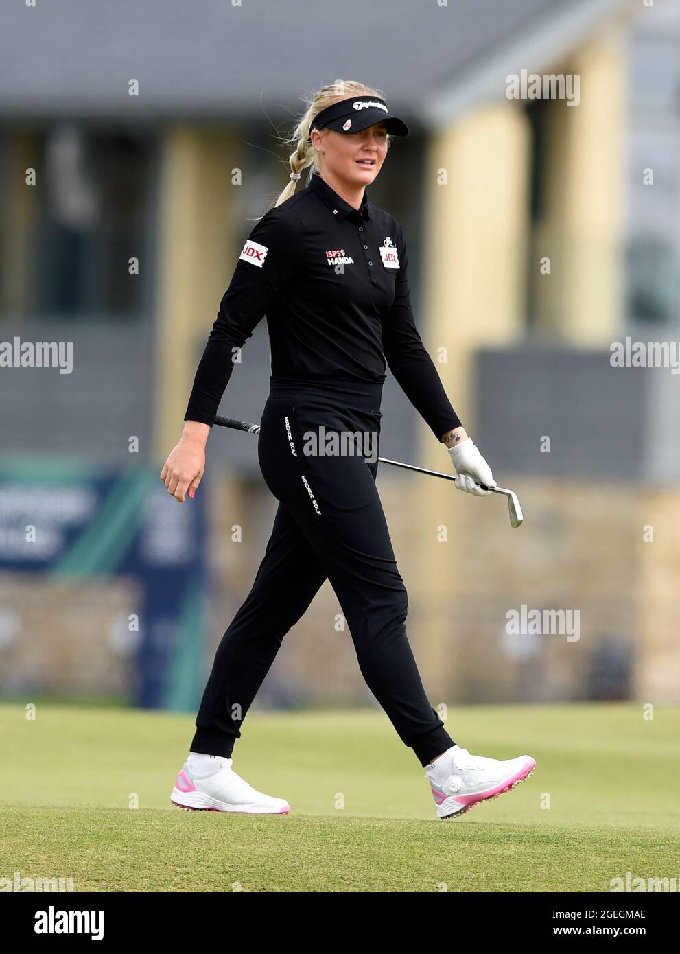 England's Charley Hull on the 1st during day two of the AIG Women's ...