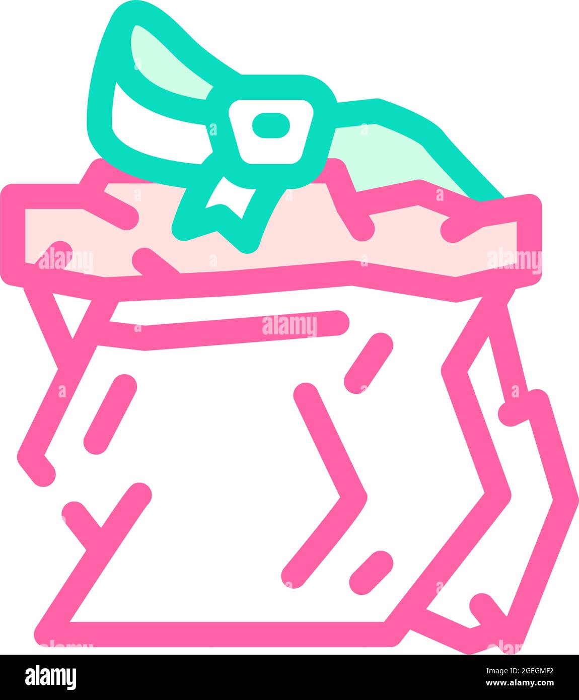 damaged gift color icon vector illustration Stock Vector Image & Art ...