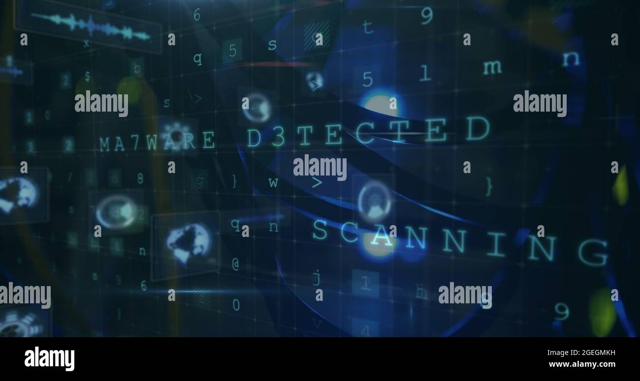 Cyber security data processing and round scanners against blue ...