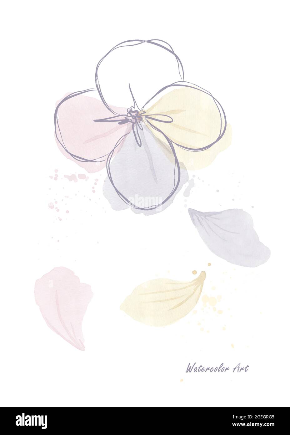 Flower Petals Falling Drawing