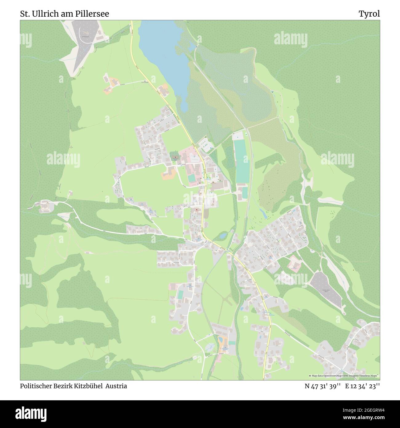 St. Ullrich am Pillersee, Politischer Bezirk Kitzbühel, Austria, Tyrol ...