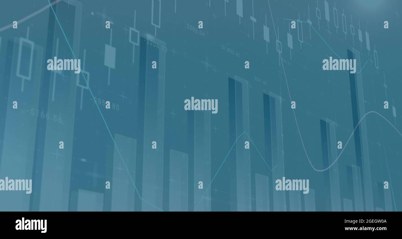 Pie chart and numbers filling up with colour 4k Stock Photo - Alamy