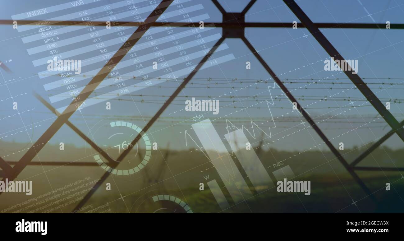 Statistics graphs transmission towers 4k hi-res stock photography and ...