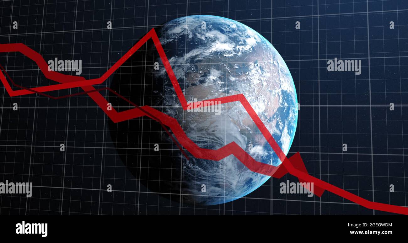 Statistics data over planet earth Stock Photo - Alamy