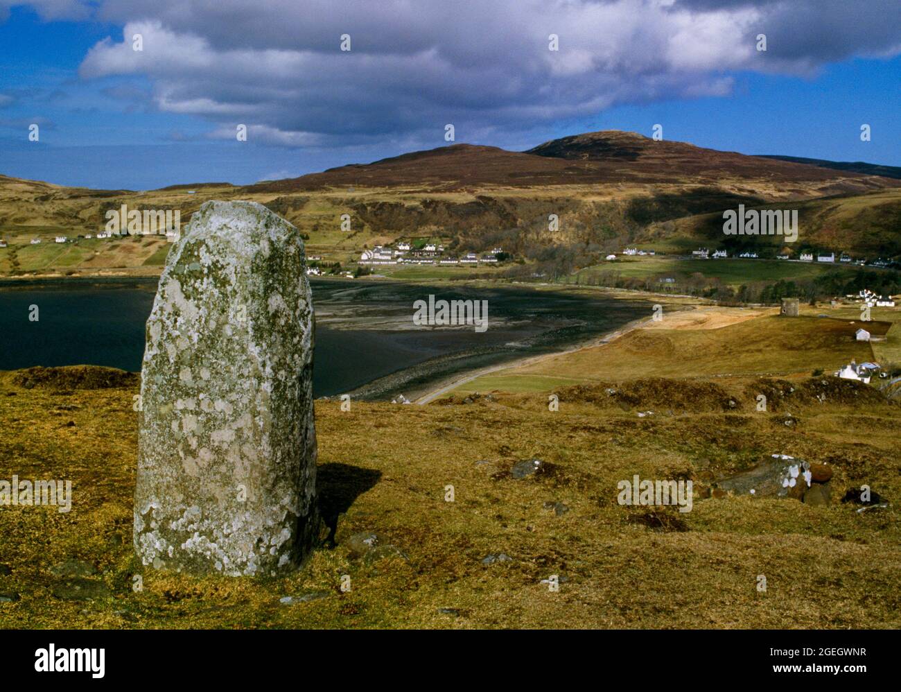 Uig school standing stone hi-res stock photography and images - Alamy