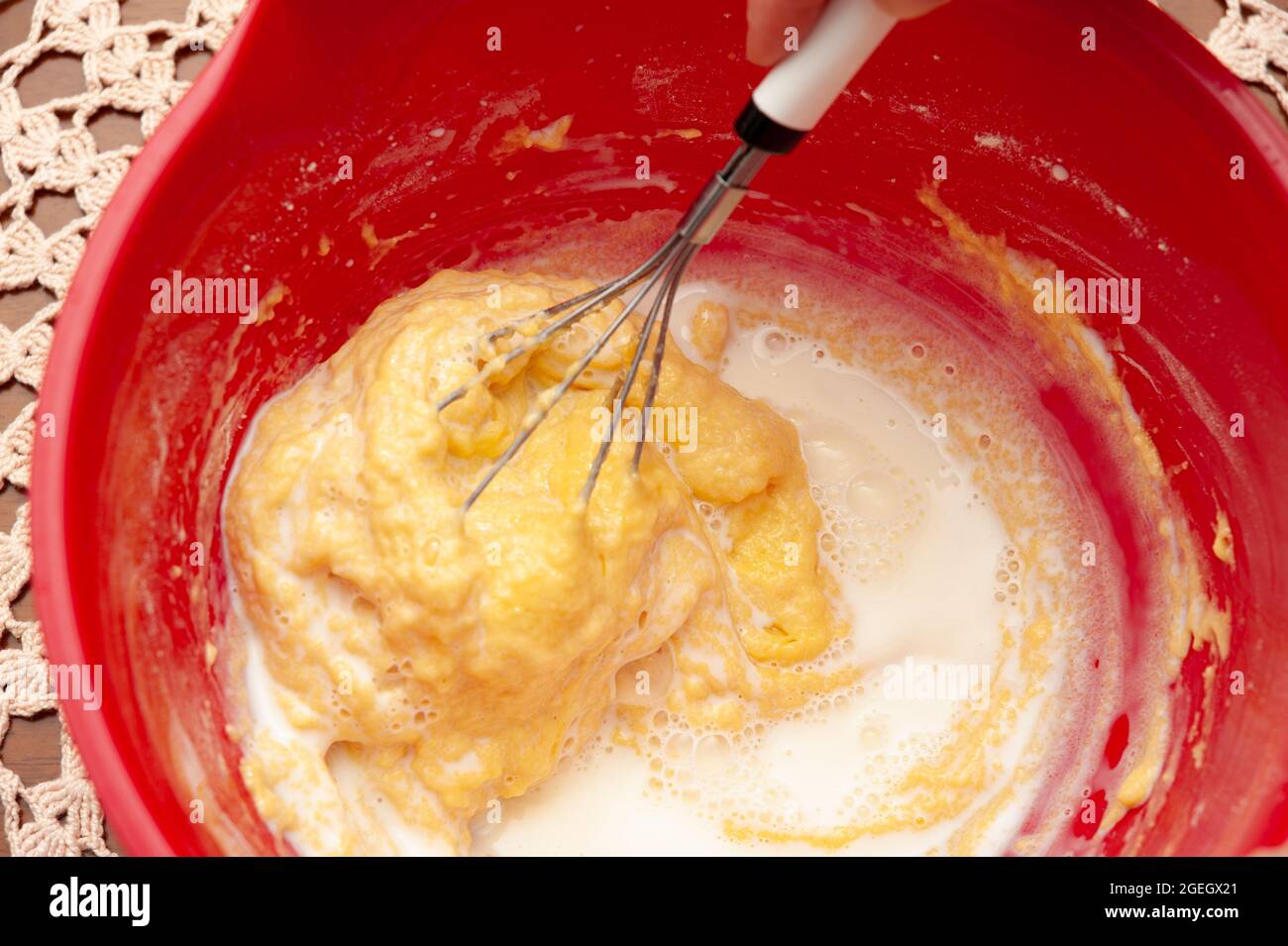 Mixing egg hi-res stock photography and images - Alamy