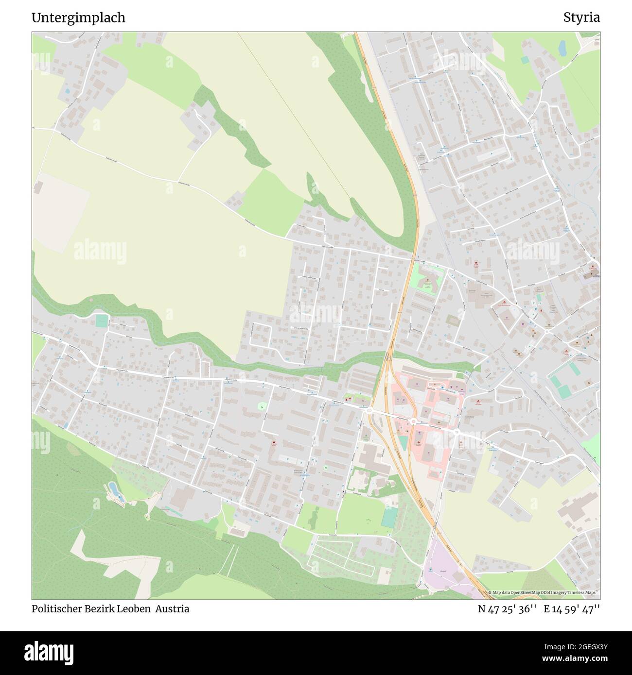 Leoben map hi-res stock photography and images - Alamy