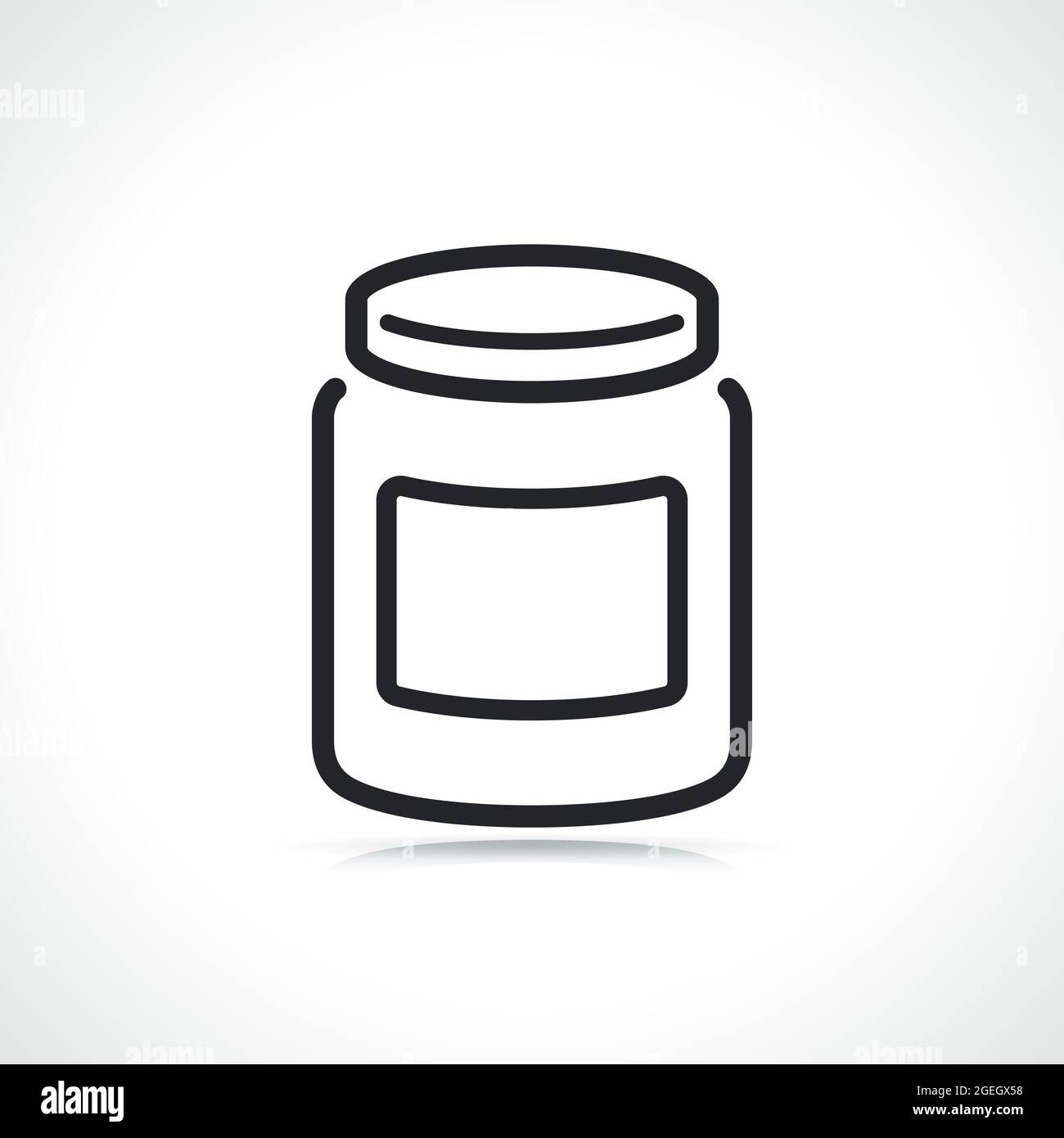 glass jar thin line icon isolated design Stock Vector Image & Art - Alamy