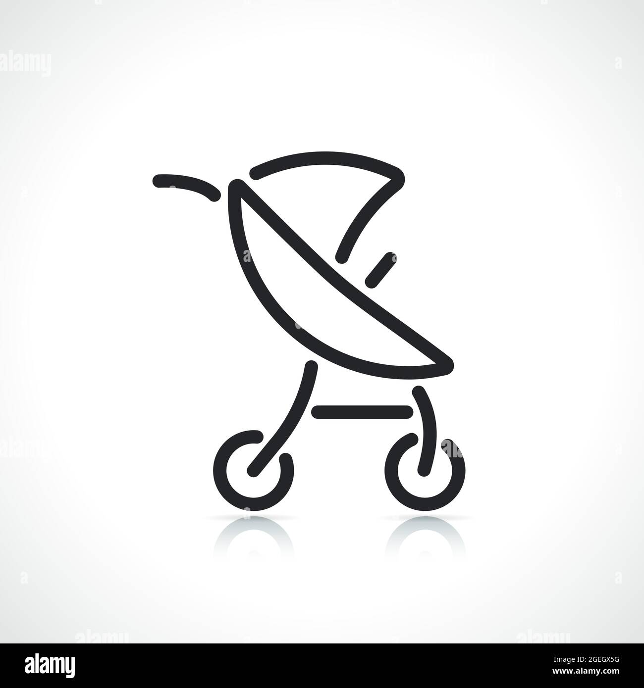 Pushchair cartoon hi-res stock photography and images - Alamy