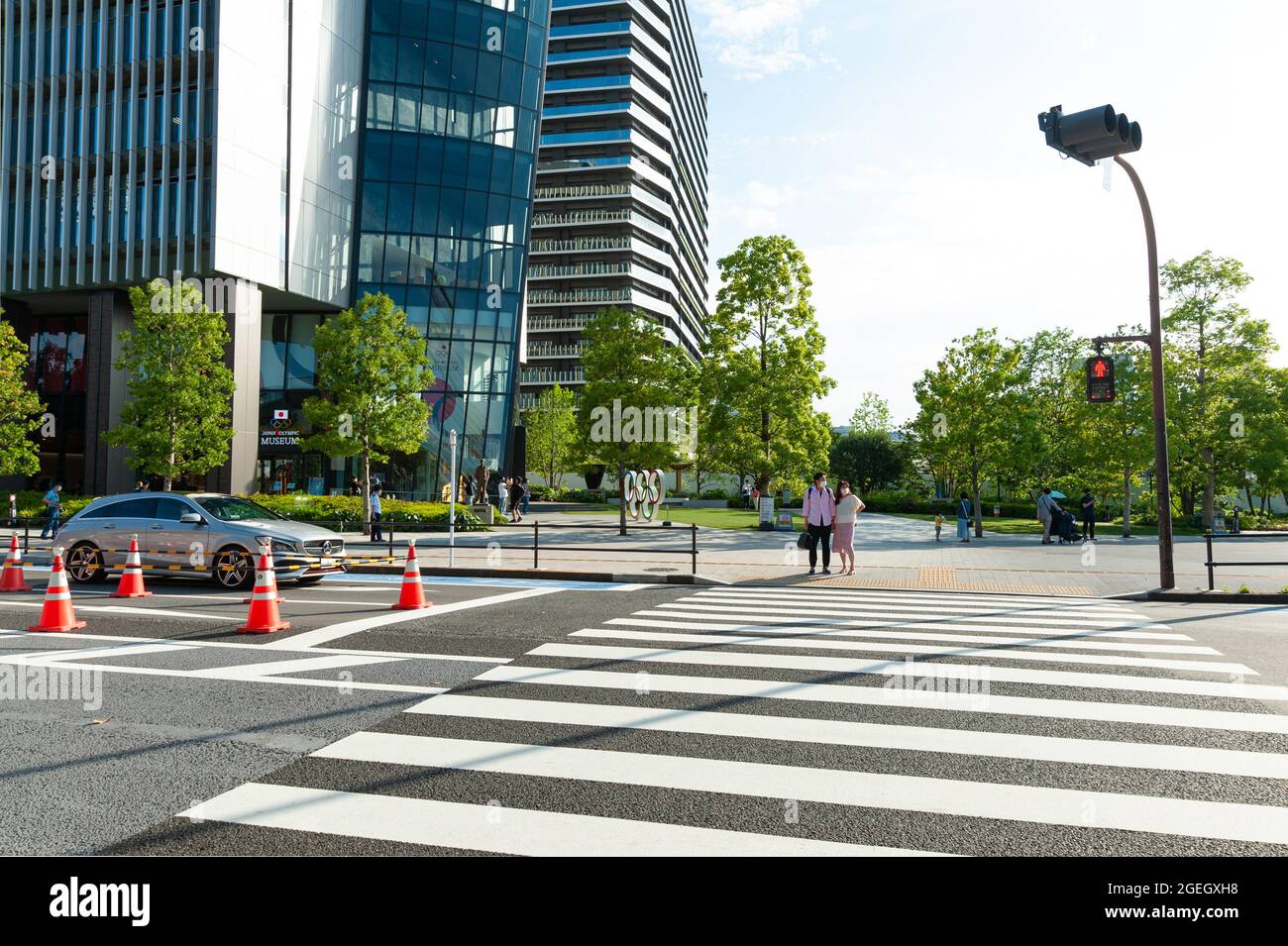Shinjuku City, Tokyo, Japan - June 12, 2021: Japan Sport Olympic Square ...