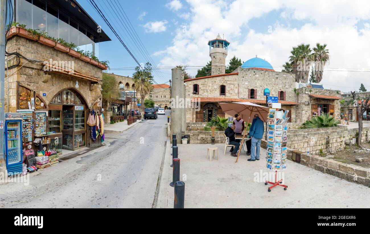 Panorama of Byblos old town, Jbeil, Lebanon Stock Photo - Alamy