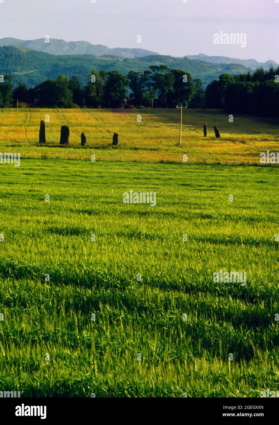 Parallel megalithic standing stones hi-res stock photography and images ...
