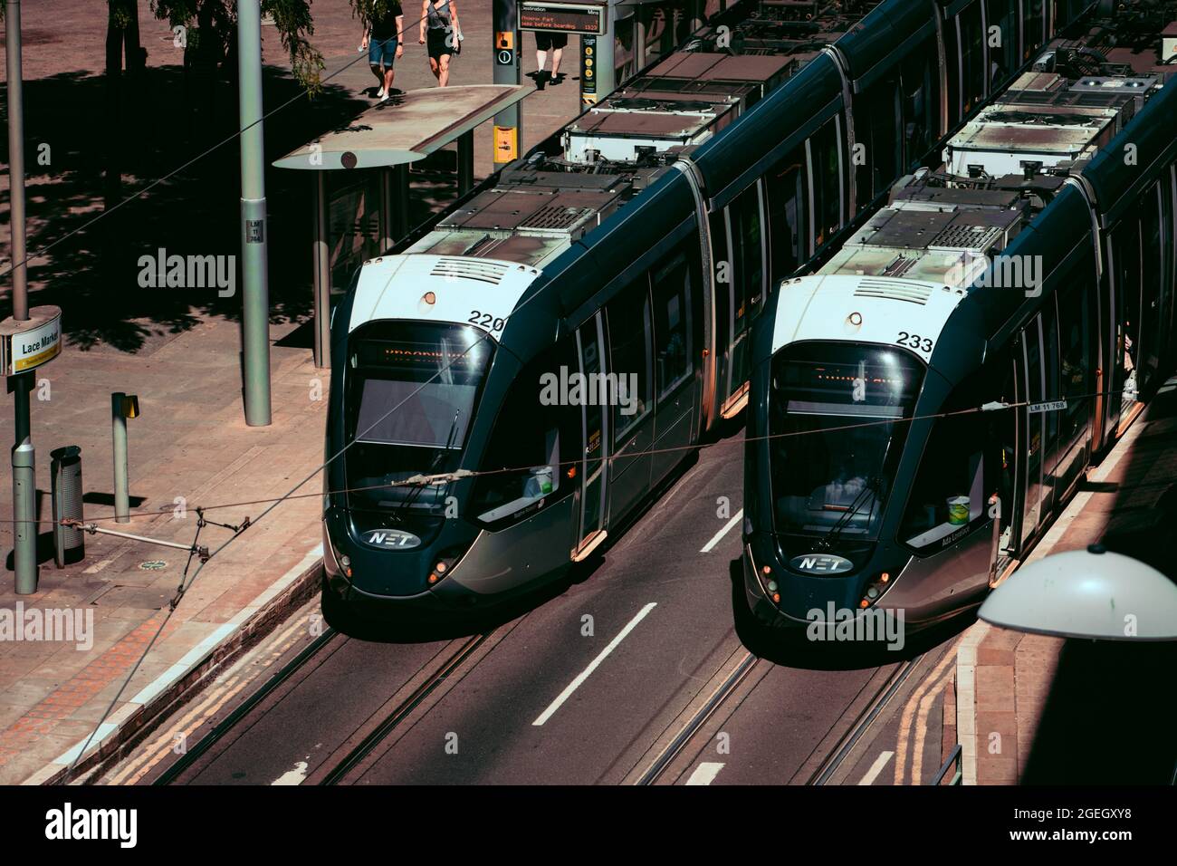 Nottingham trams hi-res stock photography and images - Alamy