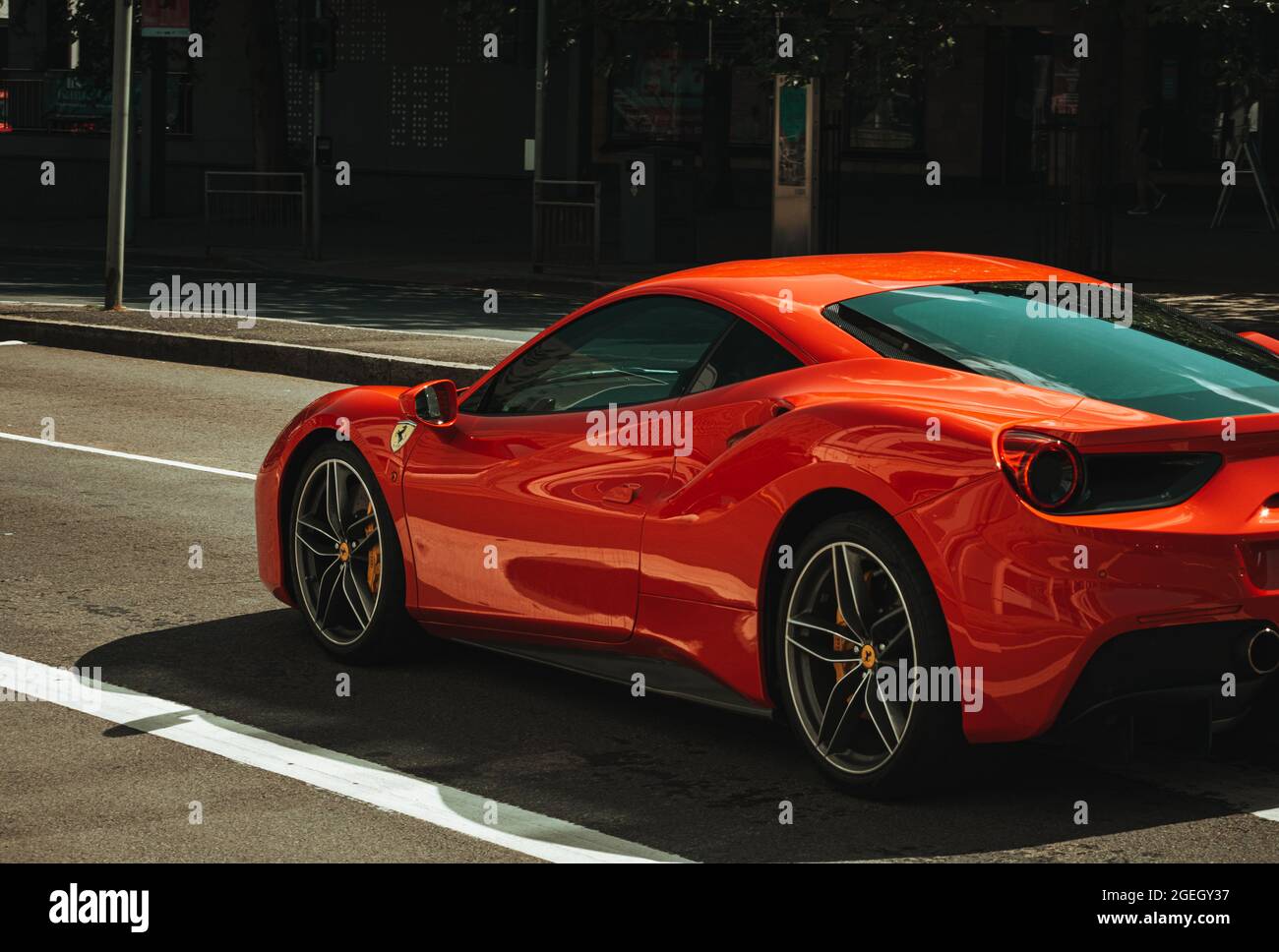 Ferrari in urban setting Stock Photo - Alamy