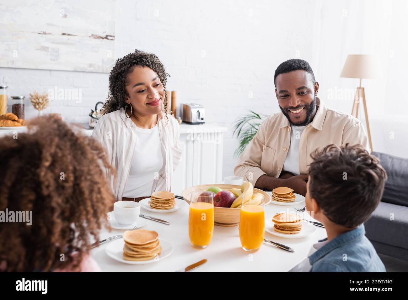 Happy Family Breakfast