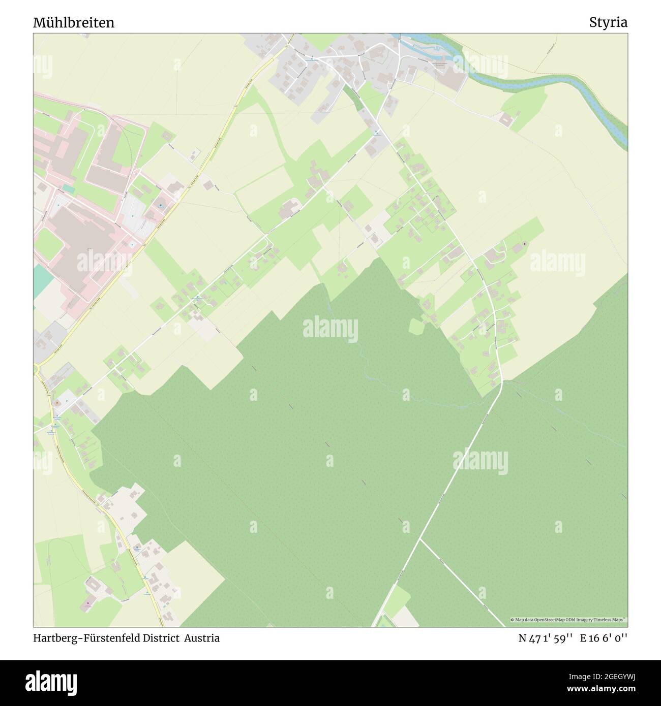 Mühlbreiten, Hartberg-Fürstenfeld District, Austria, Styria, N 47 1' 59 ...