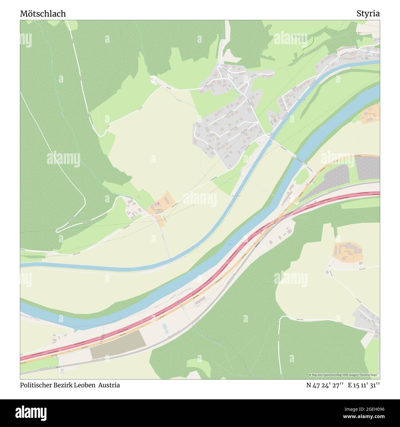 Leoben map Cut Out Stock Images & Pictures - Alamy
