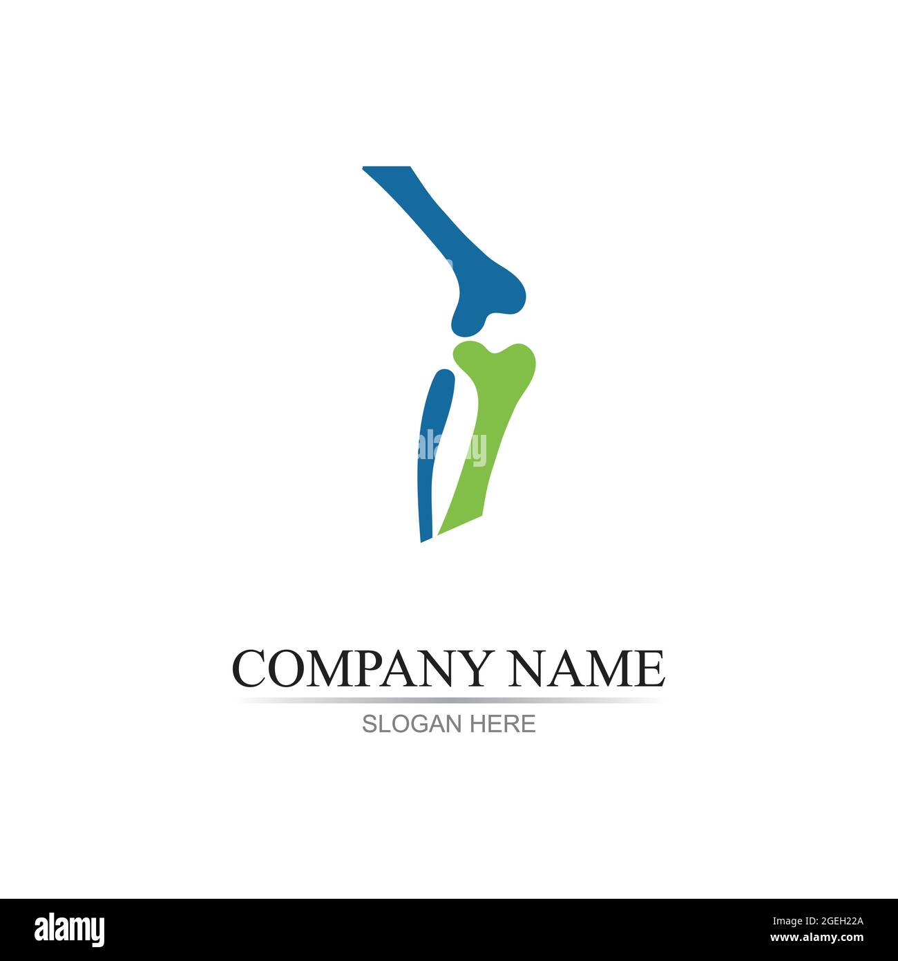 Bone health care logo and symbol vector illustration design template ...