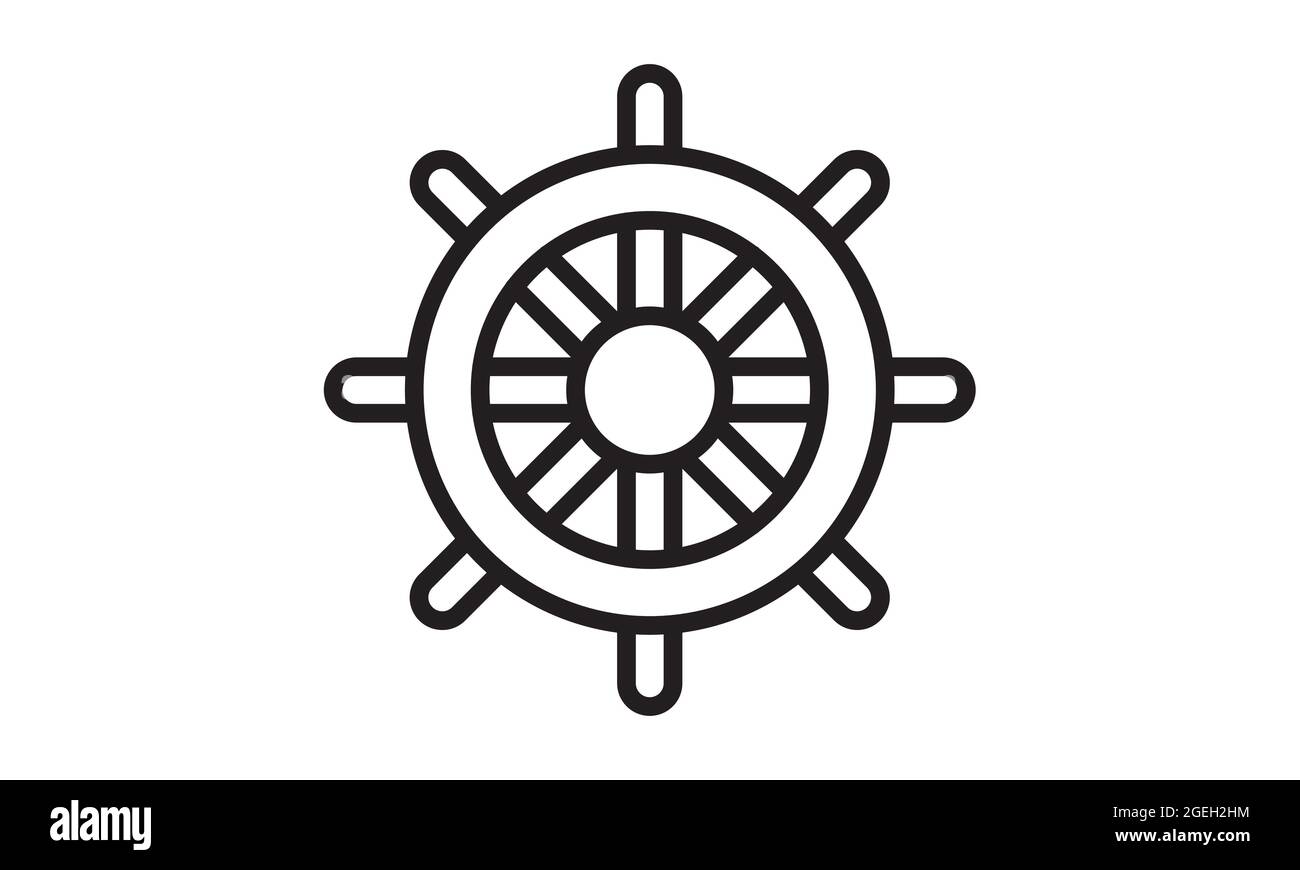 Sea ship wheel Black and White Stock Photos & Images - Alamy