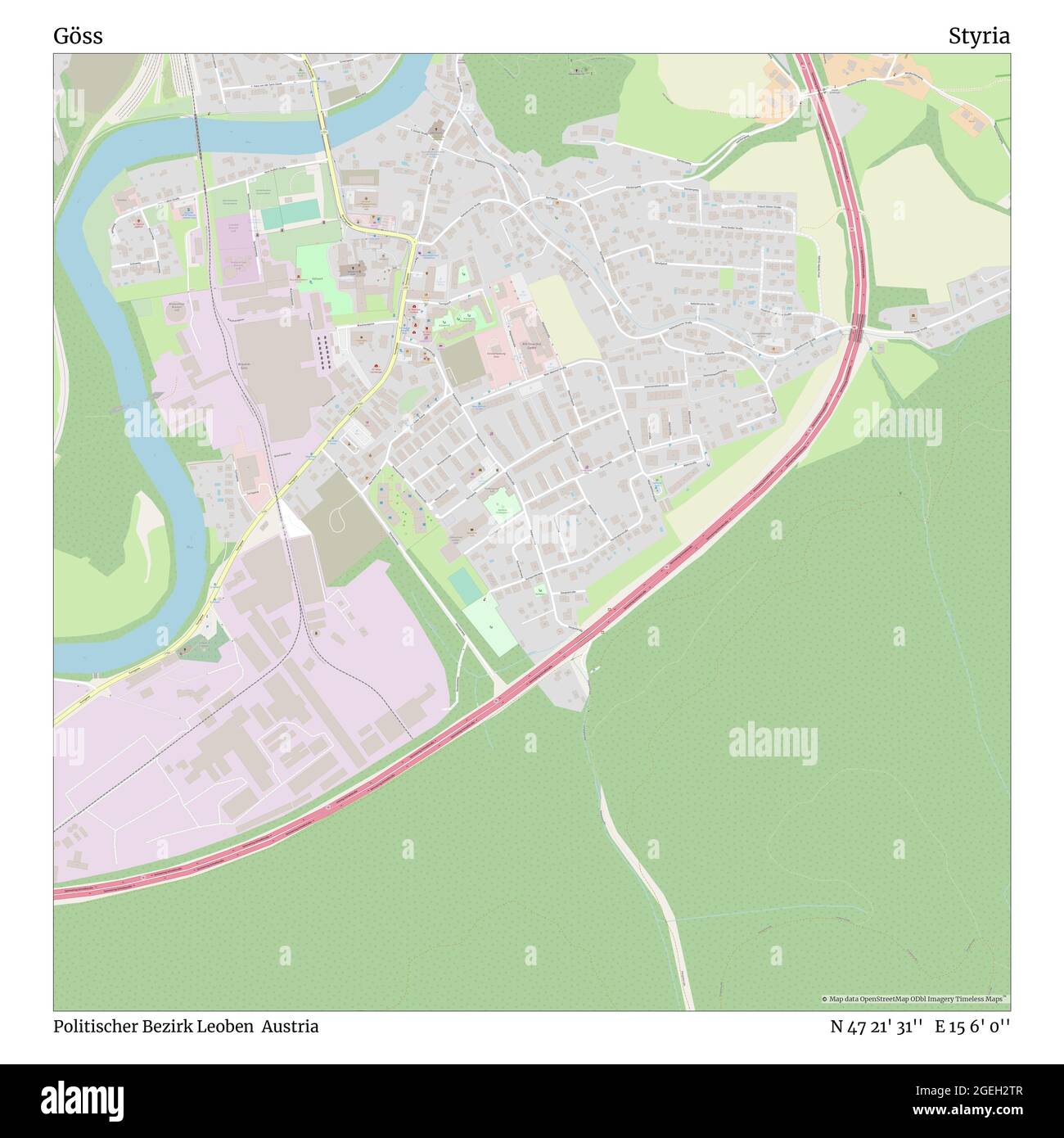 Leoben map Cut Out Stock Images & Pictures - Alamy