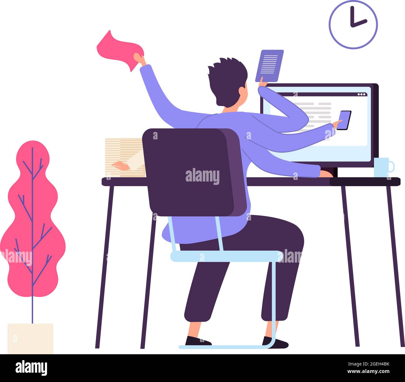 Office deadline man scheduled hi-res stock photography and images - Alamy