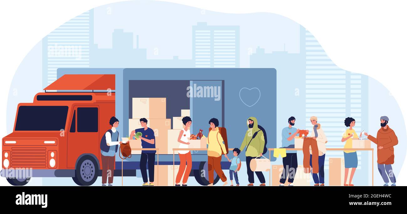 Refugee support concept Stock Vector Images - Alamy